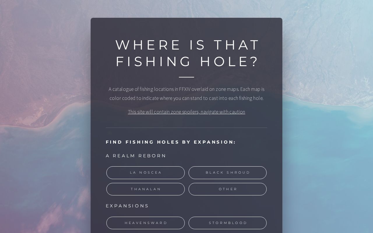 Where is that fishing hole?